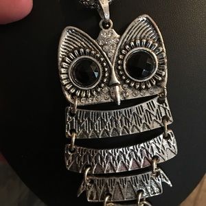 Handmade | Jewelry | Owl Pendant Silver Segmented Chain | Poshmark